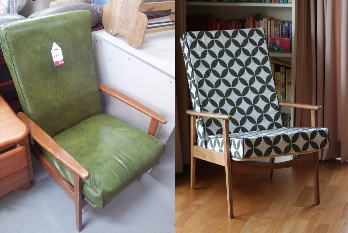 Look what I made!: Retro armchair makeover