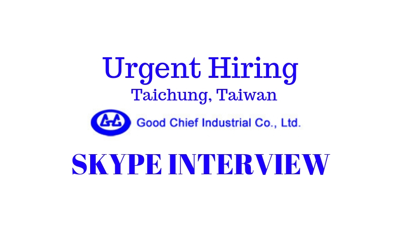 Urgent Hiring Male CNC Machine Operator Bound for Taichung, Taiwan ...