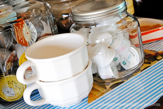 Creating a Simple Coffee Bar | i should be mopping the floor