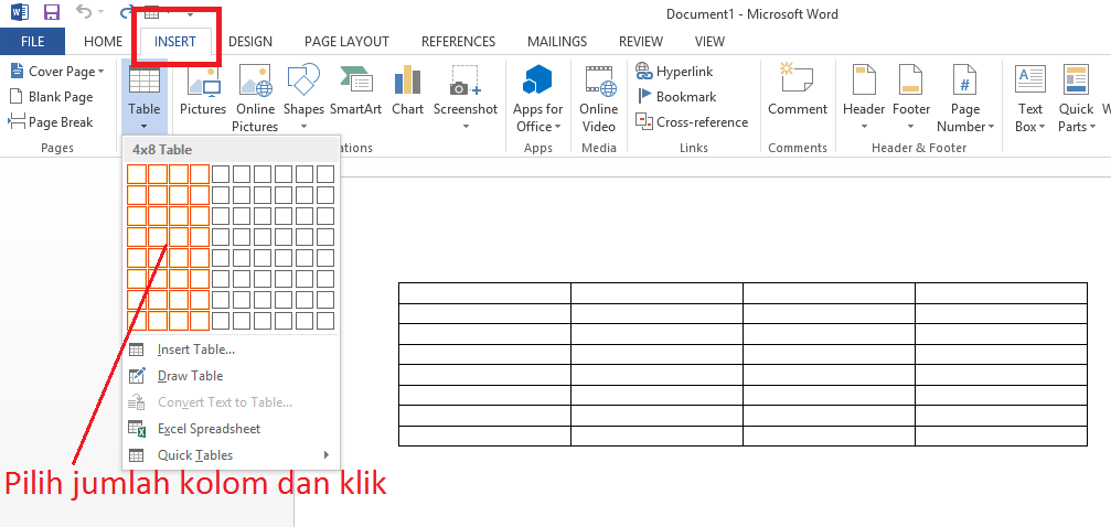 Cara Membuat Tabel di Postingan Blog Termudah dengan Word - Tutorial bisnis