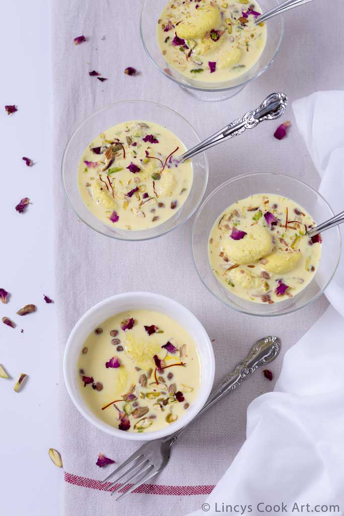 Easy Rasmalai Recipe ~ Lincy's Cook Art