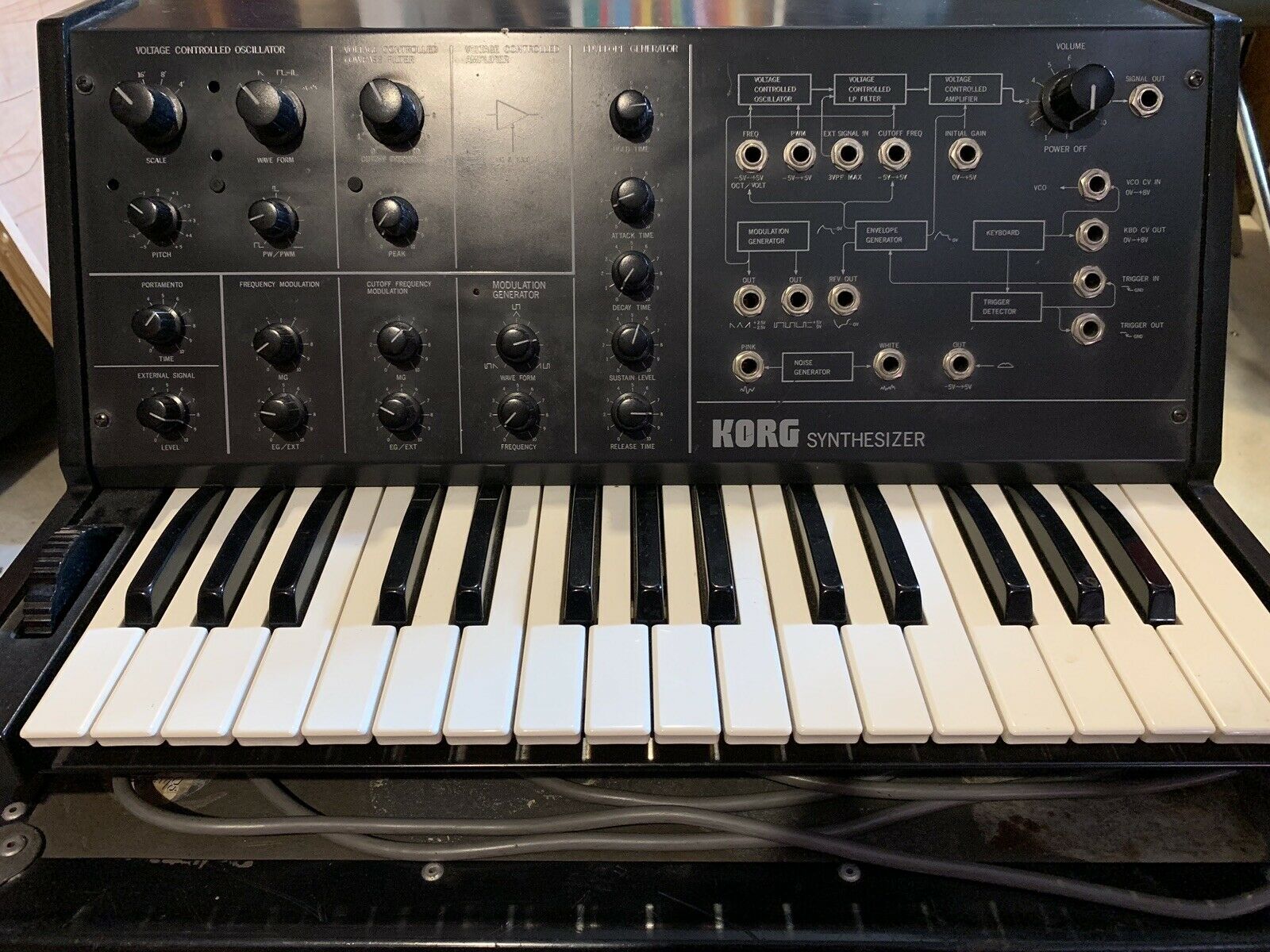 MATRIXSYNTH: Korg MS-10 vintage analogue synth (with hard flightcase ...
