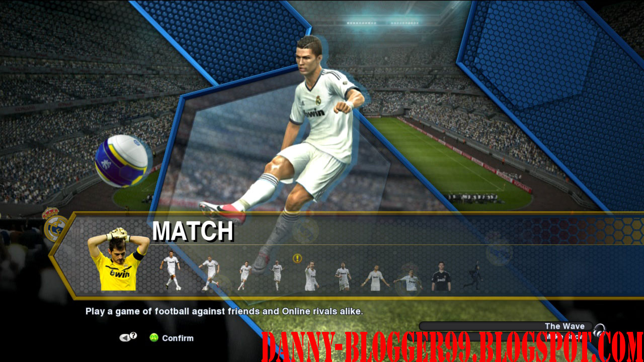 Grapich Screen Menu Real Madrid IN PES 2013 | Danny Blogger99