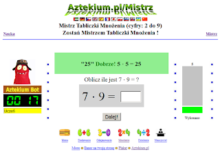 Aztekium Online Chat Bot: Nauka Tabliczki Mnożenia