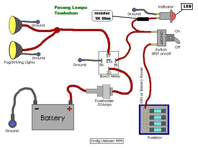 Berbagi tips: Cara Merangkai Lampu Led motor