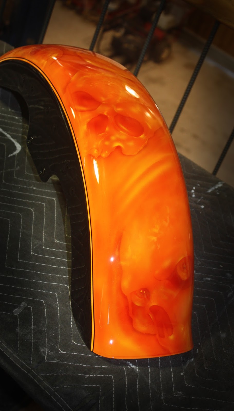 Online Motorcycle Paint Shop: Black and Orange pearl candy two tone ...