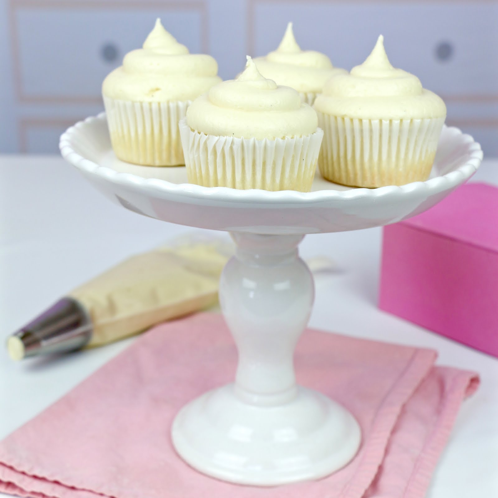 {VIDEO} THE BEST Vanilla Cupcakes from Scratch - Lindsay Ann Bakes