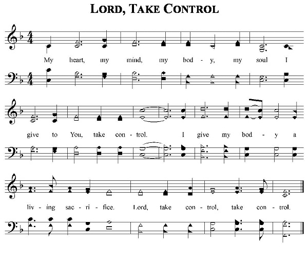 Hymnssongs: Lord Take Control