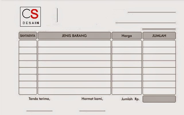 CS Desain - percetakan di BSD city: cetak nota di bsd serpong
