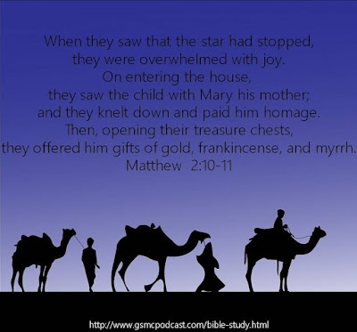 GSMC Bible Study Blog: Daily Bible Verse: Matthew 2:10-11