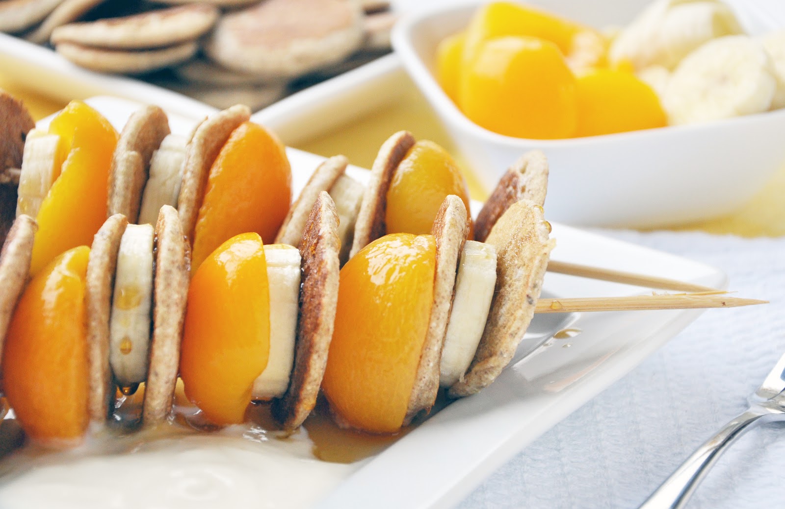 Buckwheat blini breakfast kebabs | including cake