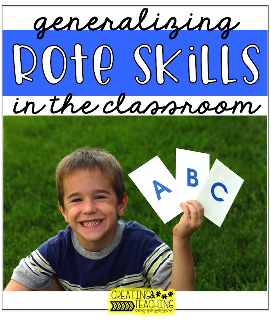 Generalizing Rote Skills | creating & teaching