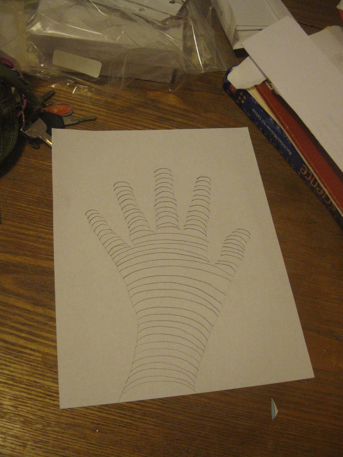 Caytw: Homeschool Mom: How To: illusion hand print