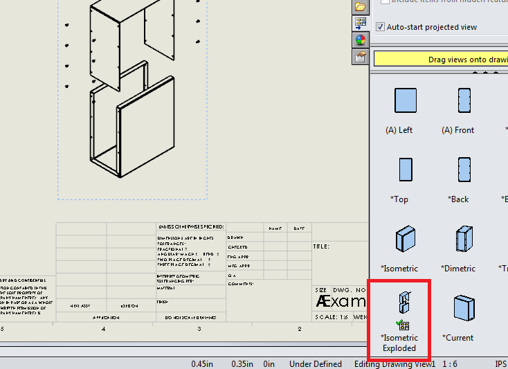 SOLIDWORKS TUTORIAL: DRAWINGS WITH EXPLODED ASSEMBLY VIEW AND BILL OF ...