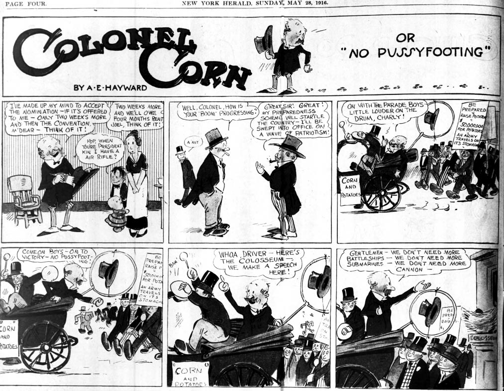 Berge's Cartoon Blog: 100 Years Ago: Colonel Corn