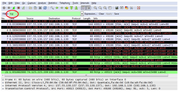 7218 Lab Using Wireshark To Observe The Tcp 3 Way Handshake