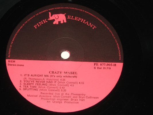 kossoff1963 - Progressive And Psychedelic Rock: Crazy Mabel (UK ...