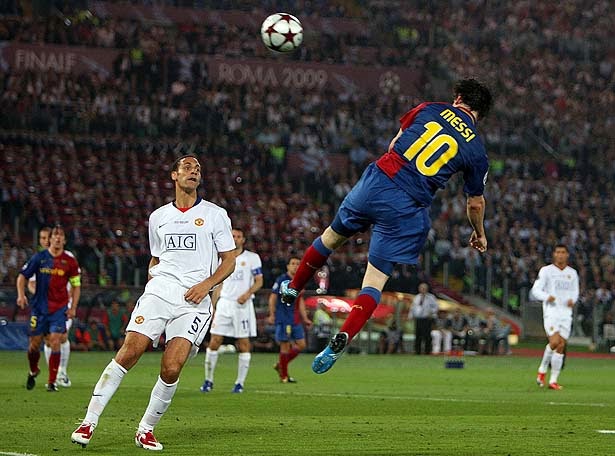 Barca GIF Images - Lionel Messi Header against Manchester United | All ...