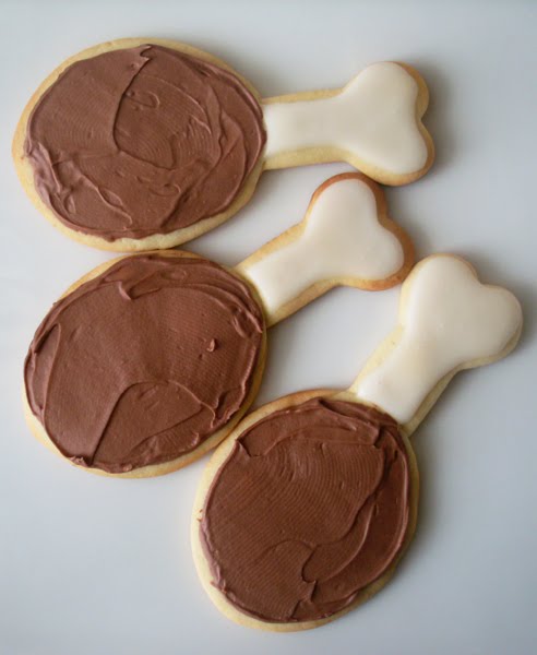 Candy Bar Cupcakes: Happy Thanksgiving!! Turkey leg Cookies