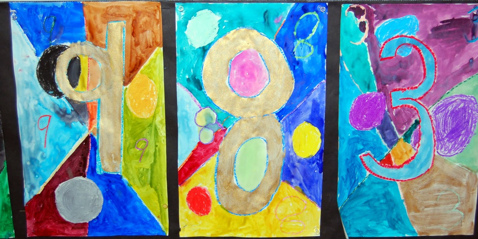 Mrs. Art Teacher!: The figure 5 in gold