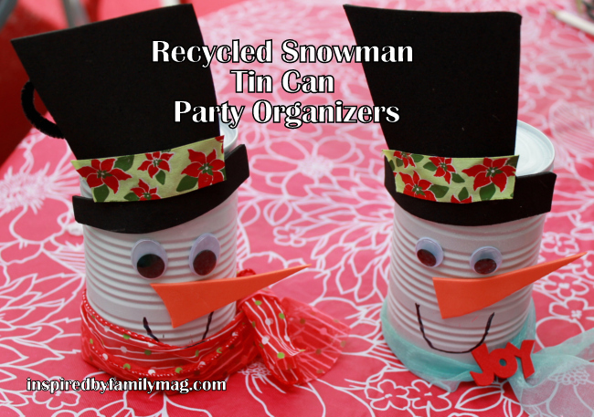 A Mom Not a Professional Nor a Perfectionist: Recycled Snowman Tin Can ...