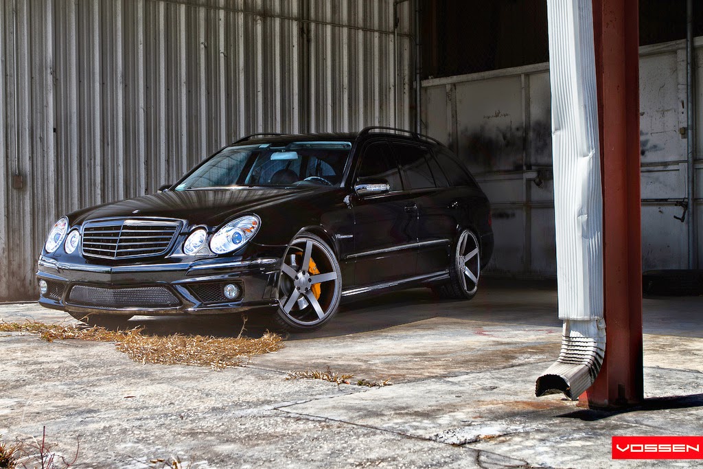 Mercedes E55 AMG Wagon with Vossen wheels | BENZTUNING