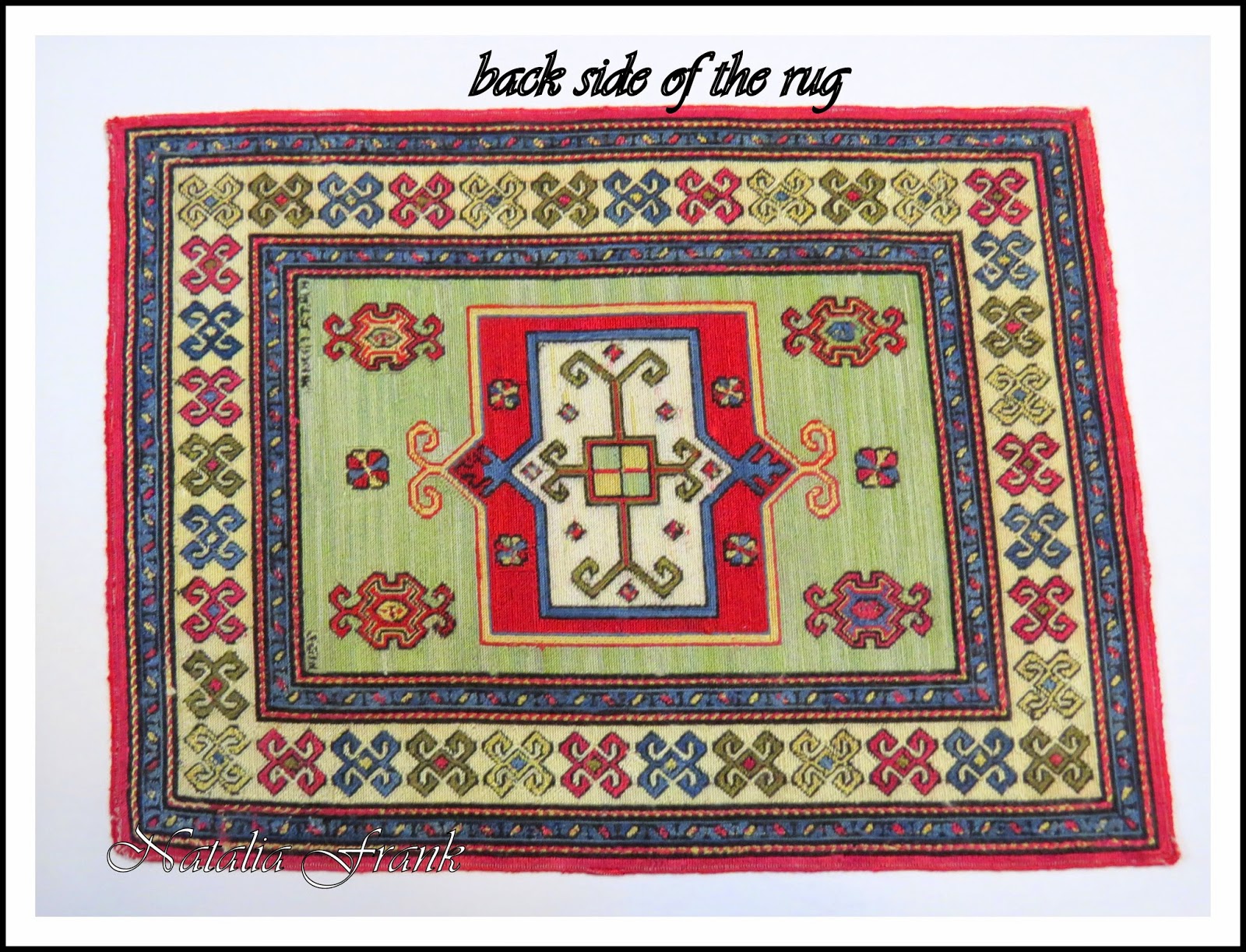 Natalia's Fine Needlework: Dollhouse Miniature Petit Point Area Rug ...