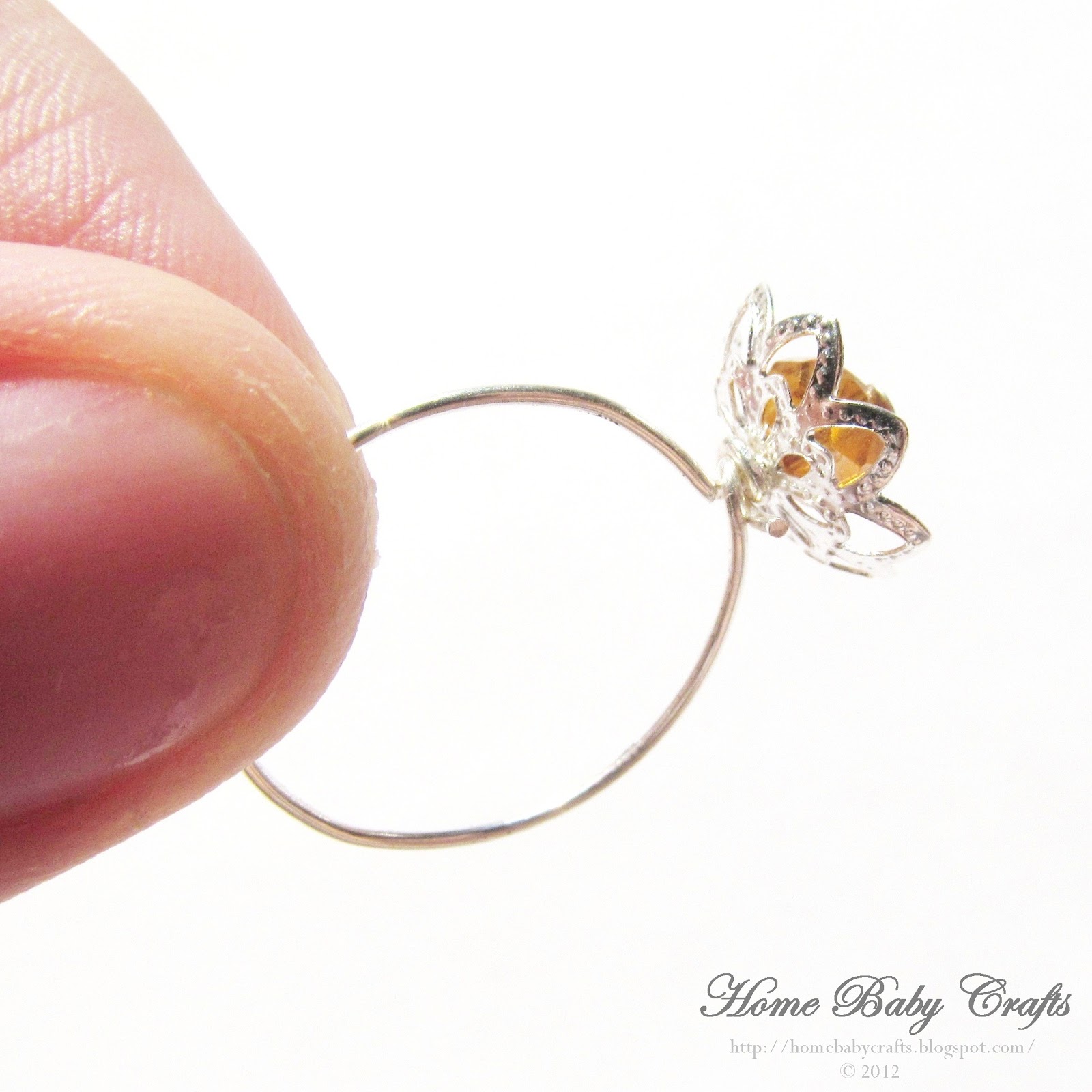 The Wired Tree: Ring Tutorial- Easy, Solitaire, Flower Blossom Ring