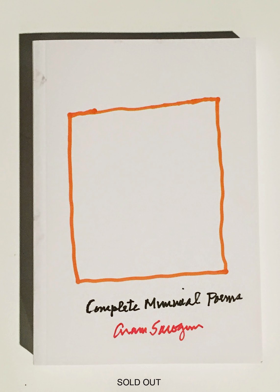 Artists' Books and Multiples: Aram Saroyan | Complete Minimal Poems ...
