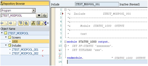 SAP Blogs: Step by Step Module pool program