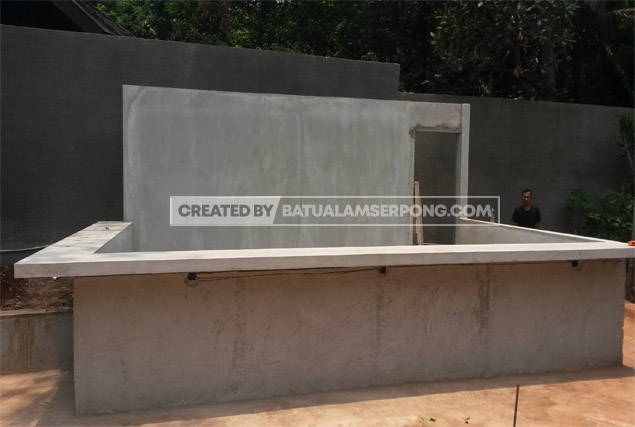 Proyek Pemasangan Bar Table Batu Serai Bali di Cilandak Jakarta Selatan ...