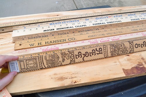 iLoveToCreate Blog: DIY Vintage Yardstick Homework Desk
