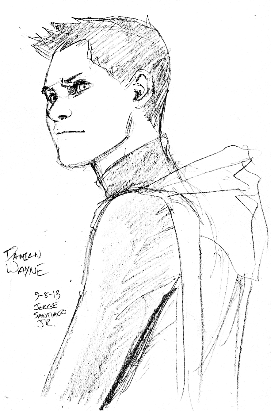 The Comic Art of Jorge Santiago Jr.: Sketch of the Day for 5-8-13 ...