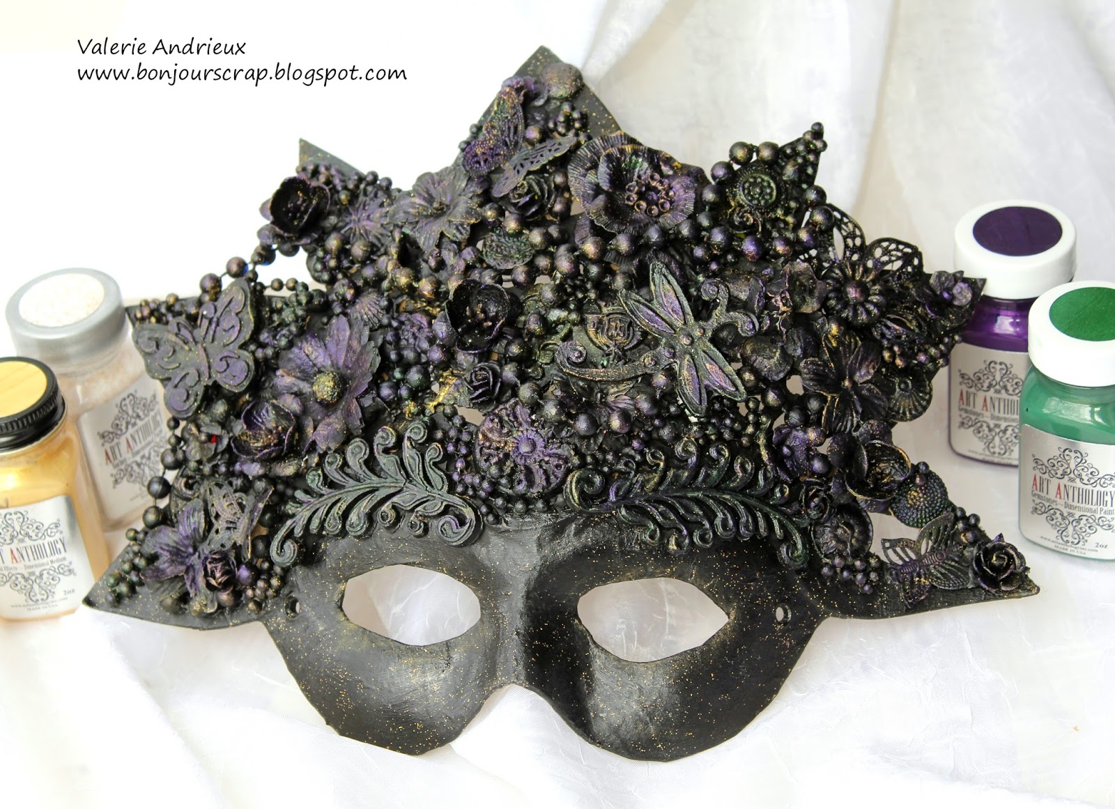 Bonjour Scrap !: New Orleans Mardi Gras mask