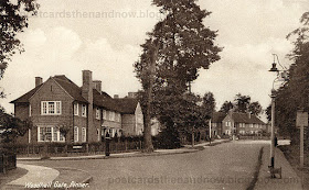 Postcards Then and Now: Pinner, Middlesex, Woodhall Gate c1930