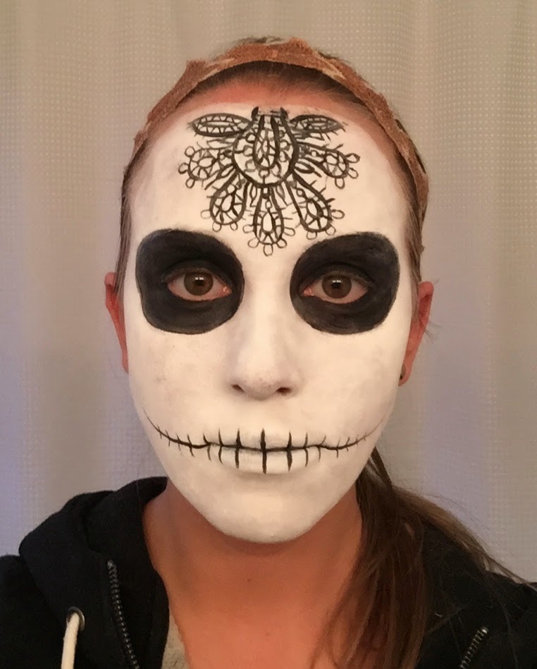 Erica's DIY Work: Sugar Skull face paint