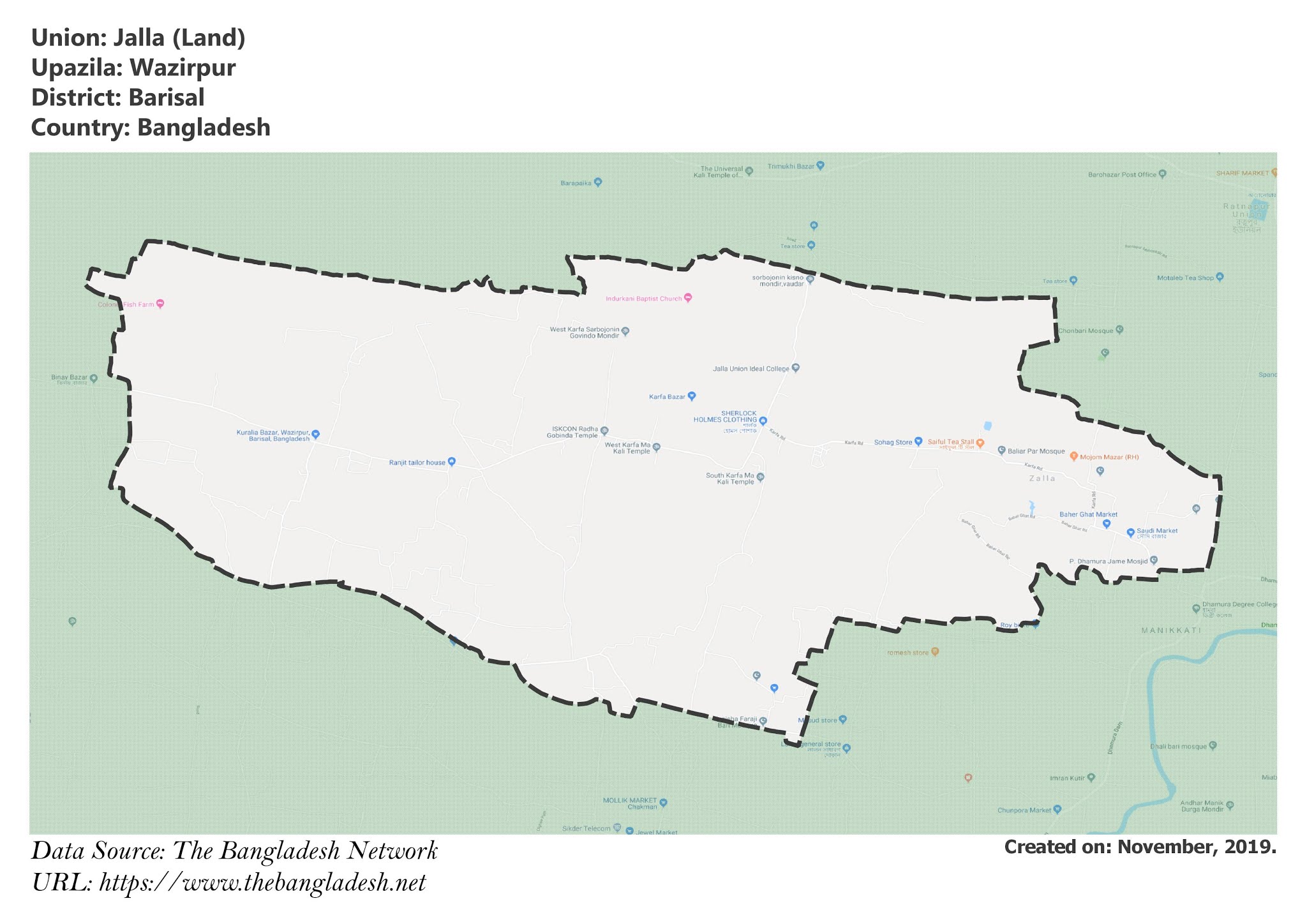 Jalla Union, Barisal