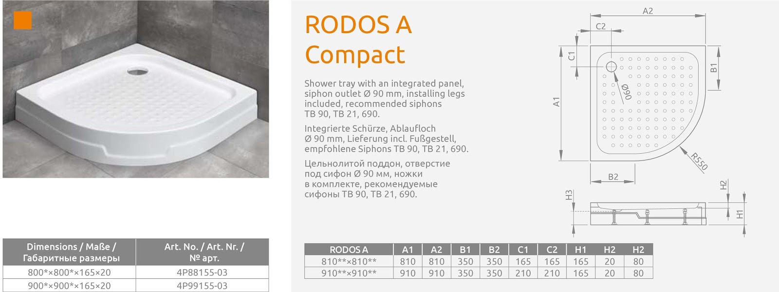 Cabine de dus Constanta: Cadite de dus semirotunde Constanta, Medgidia ...
