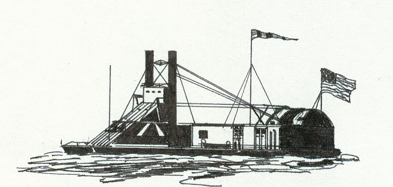 WARSHIPSRESEARCH: American side wheel ironclad –river gunboat USS ...