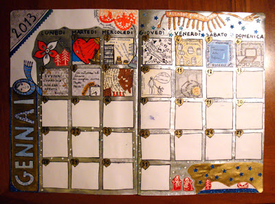 diario figurato: CALENDAR JOURNAL PAGES: dell'argenteo gennaio non si è ...