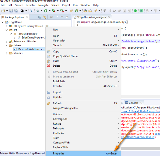 Selenium By Arun Selenium 3 And Edge Browser Executing Selenium 3 Automation Scripts On 3466