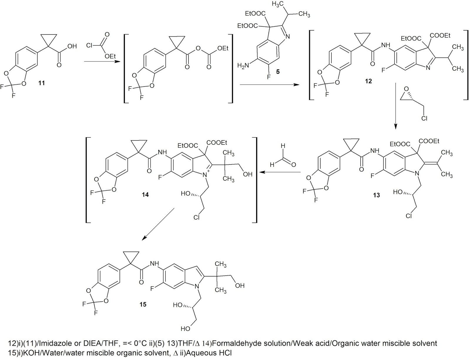 My Lab and Me: Total Synthesis proposal (batch mode) of VX-661 a CFTR ...