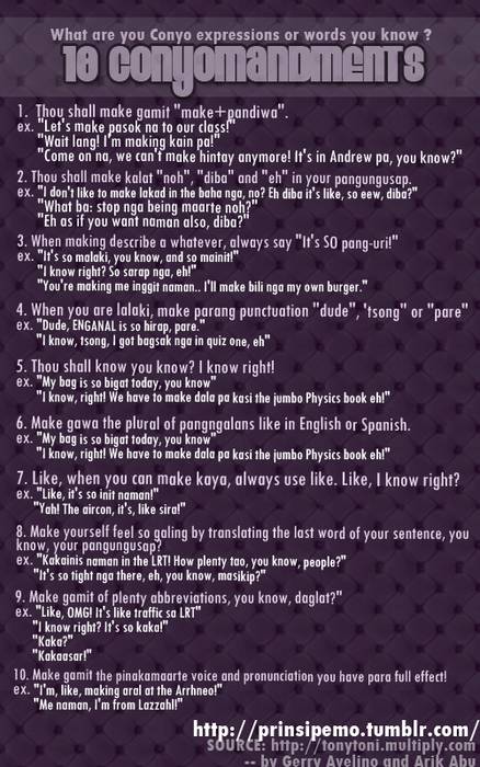 Eh Kasi Mausisa: You Know! Like, You're So Conyo!