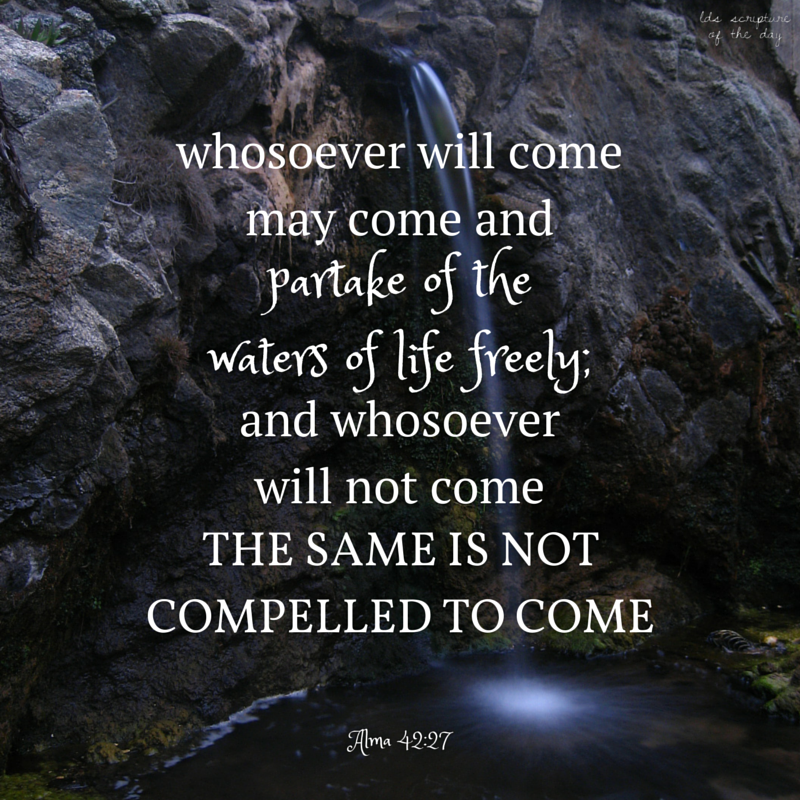 LDS Scripture of the Day: Alma 42:27