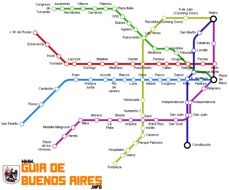 Subte de Buenos Aires | Guia de Buenos Aires