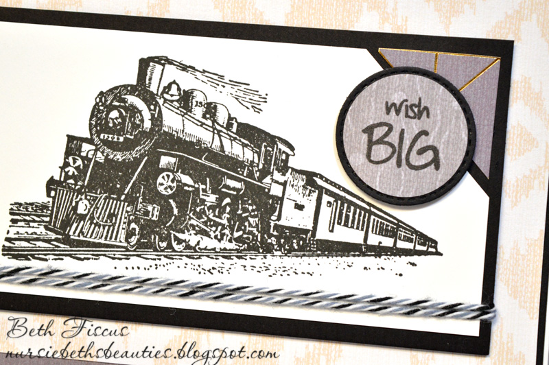 Beth's Beauties: Steam Engine Train Card