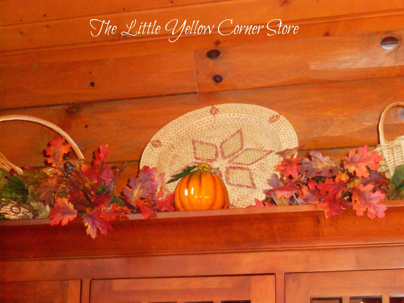 The Little Yellow Corner Store: Fall Decorating for a Log Home