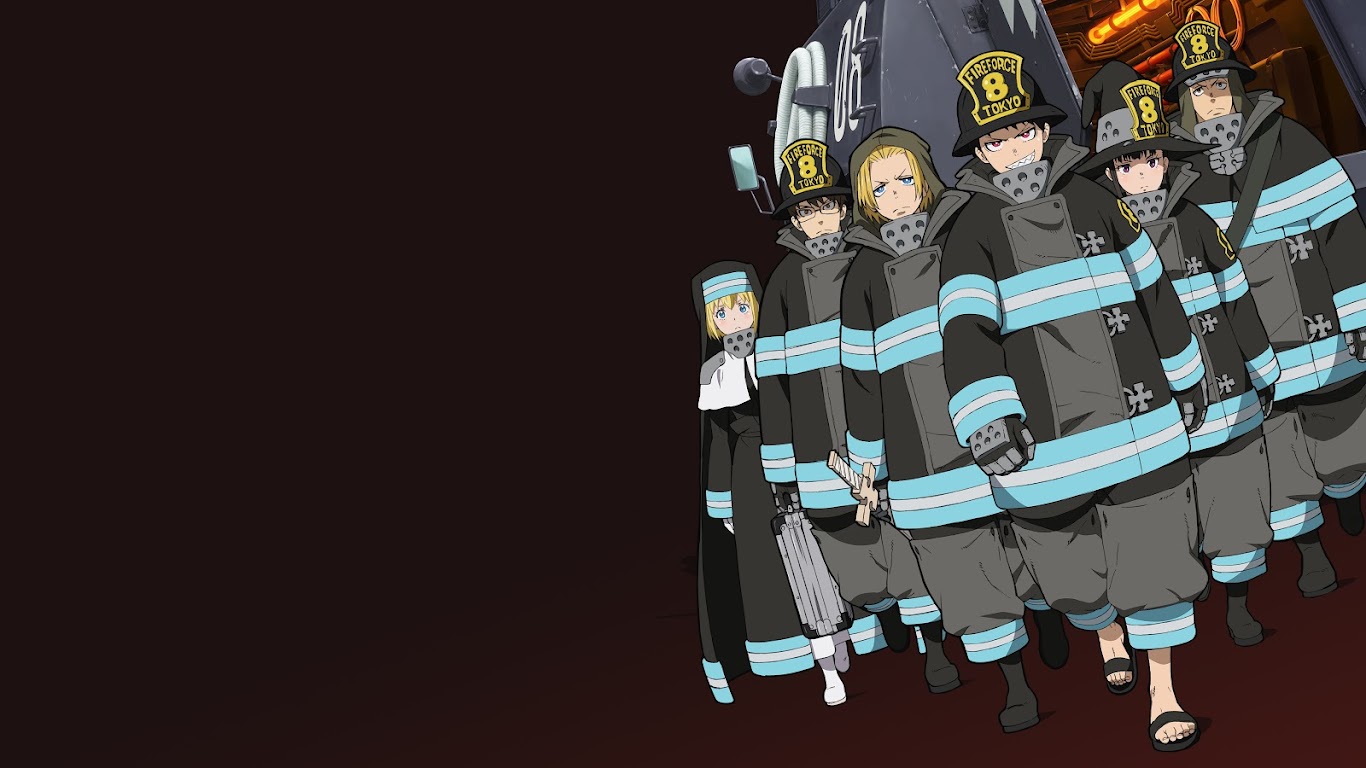 Fire Force, Characters, Special Fire Force Company 8, 8K, #32 Wallpaper ...