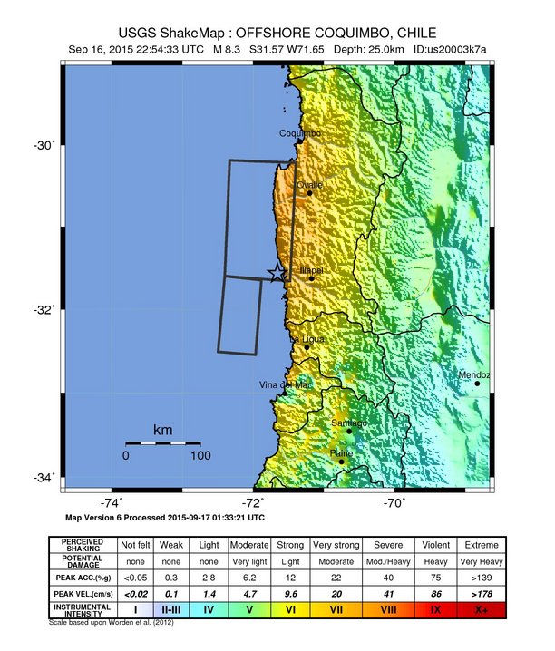 Terremoto De 8 3 De Sacude Chile Y Decretan Alerta De Tsunami