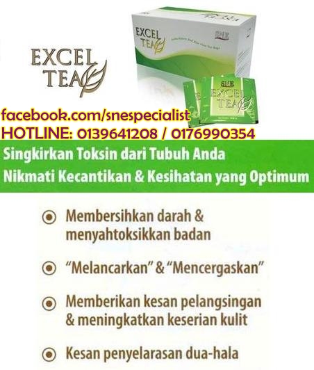 SIHAT DAN CANTIK BERSAMA SNE: KHASIAT EXCEL TEA